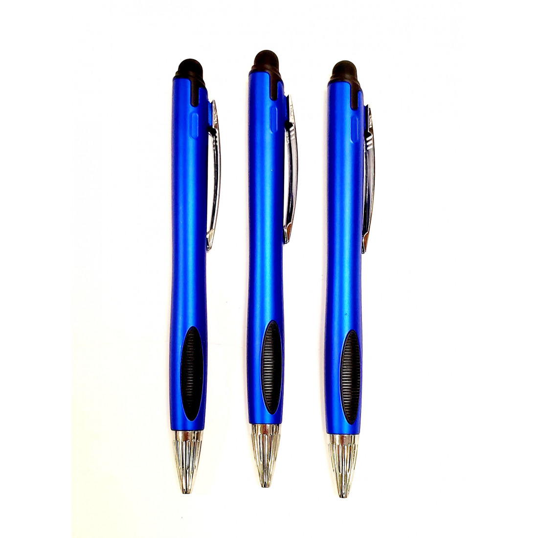 Buy Thick Blue Barrel Style Retractable Pens With Stylus- Black Ink ...