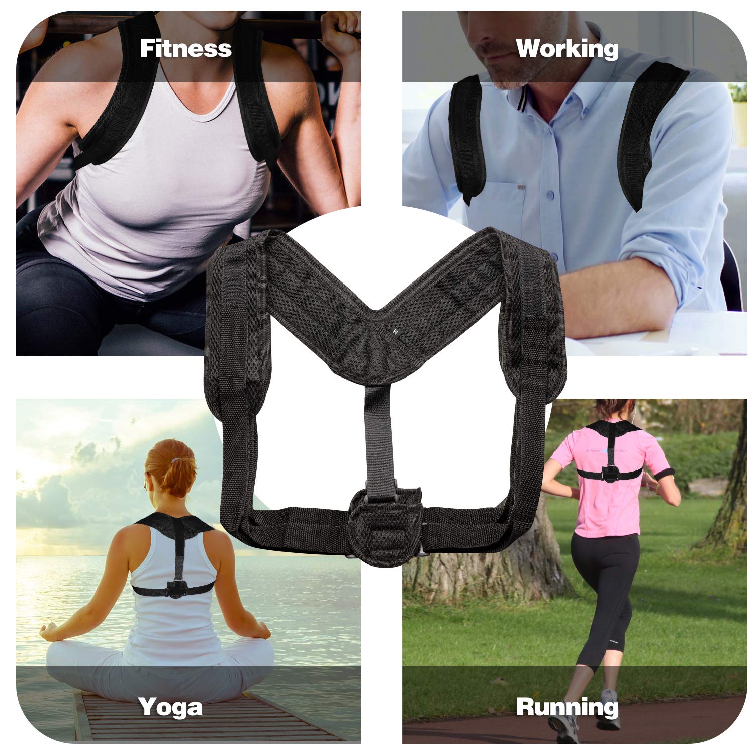 Buy Unisex Back Brace Posture Corrector - Assorted Sizes Cheap | H&J ...
