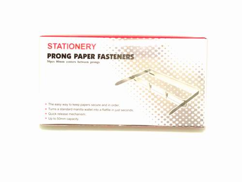 Buy Pack of 50 - Prong Paper Fasteners, 2 Inch Capacity, 3.15 Inch Base ...