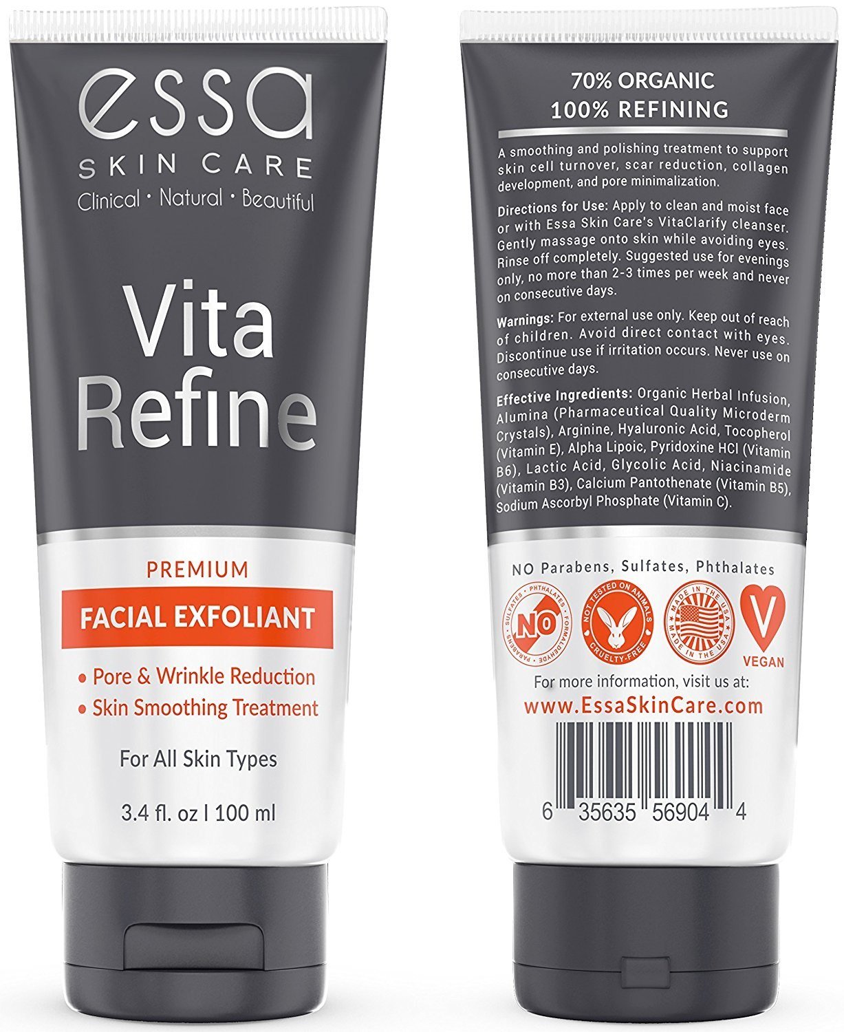 Buy Vita Refine Exfoliating Face Scrub (3.4 Oz.) by Essa Cheap | H&J ...