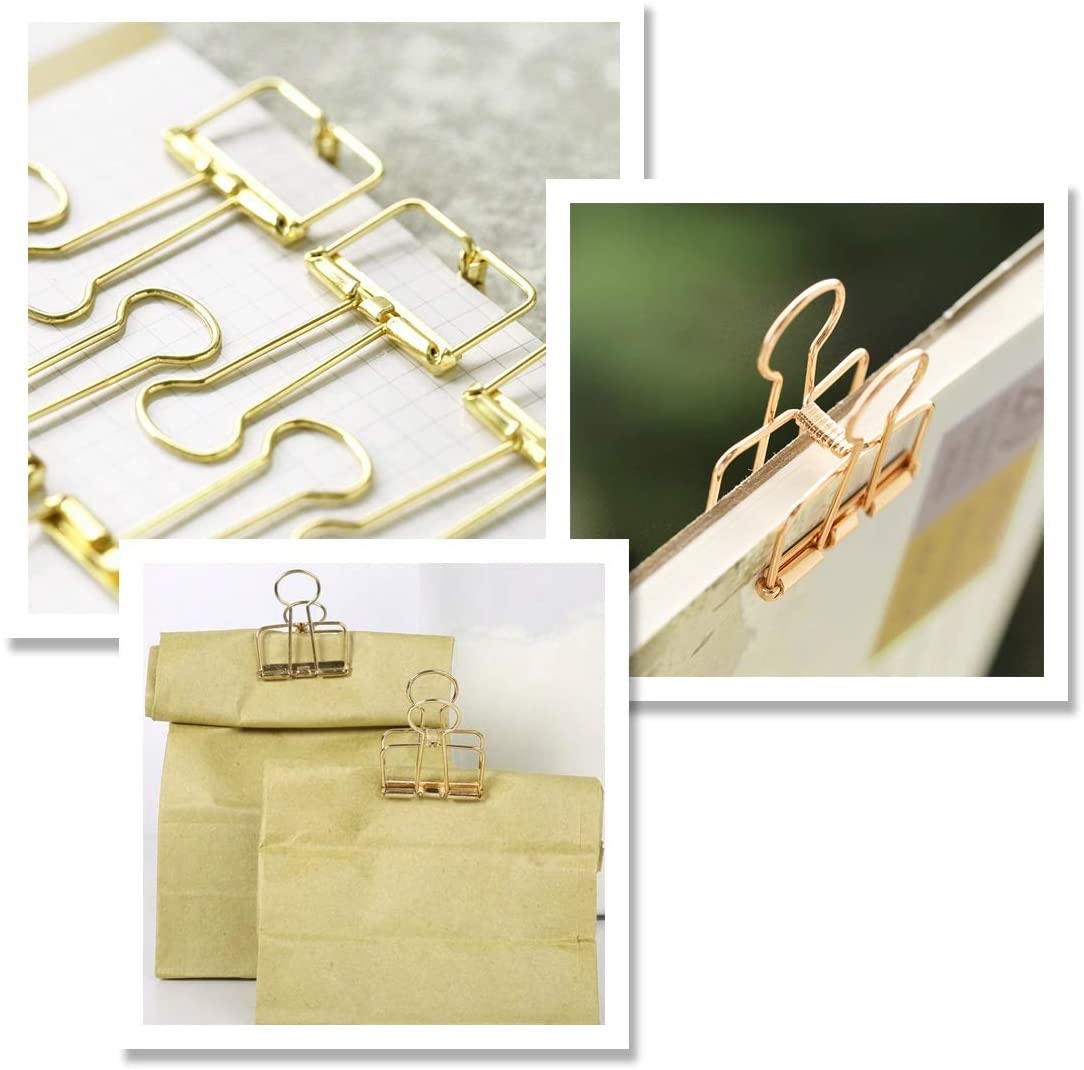 Buy Bulk Gold Wire Binder Clips - 30mm - Item #5112 Cheap | H&J ...